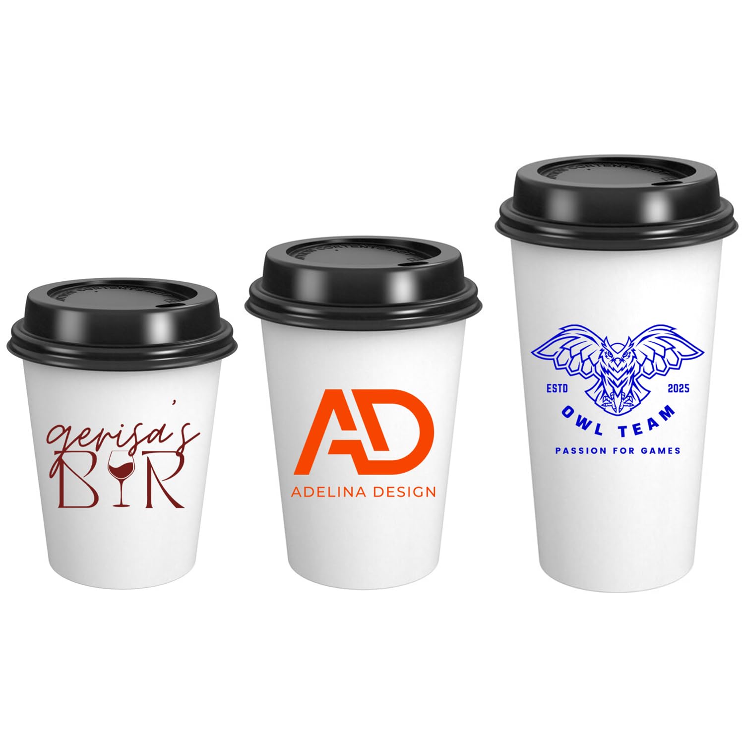 Amazon.com: Personalized Paper Cups: Custom Disposable Drinkware for ...