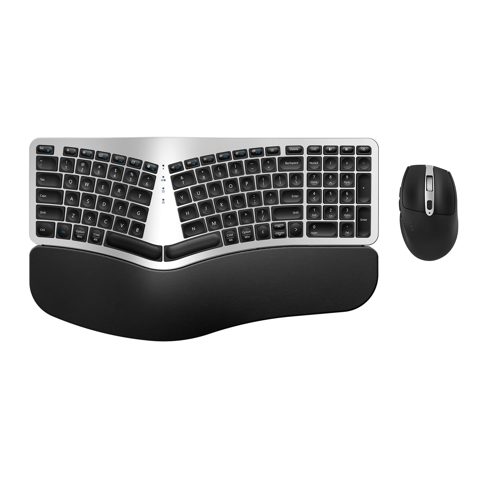 Ergonomic Wireless Keyboard Mouse Combo Edjo Bluetooth