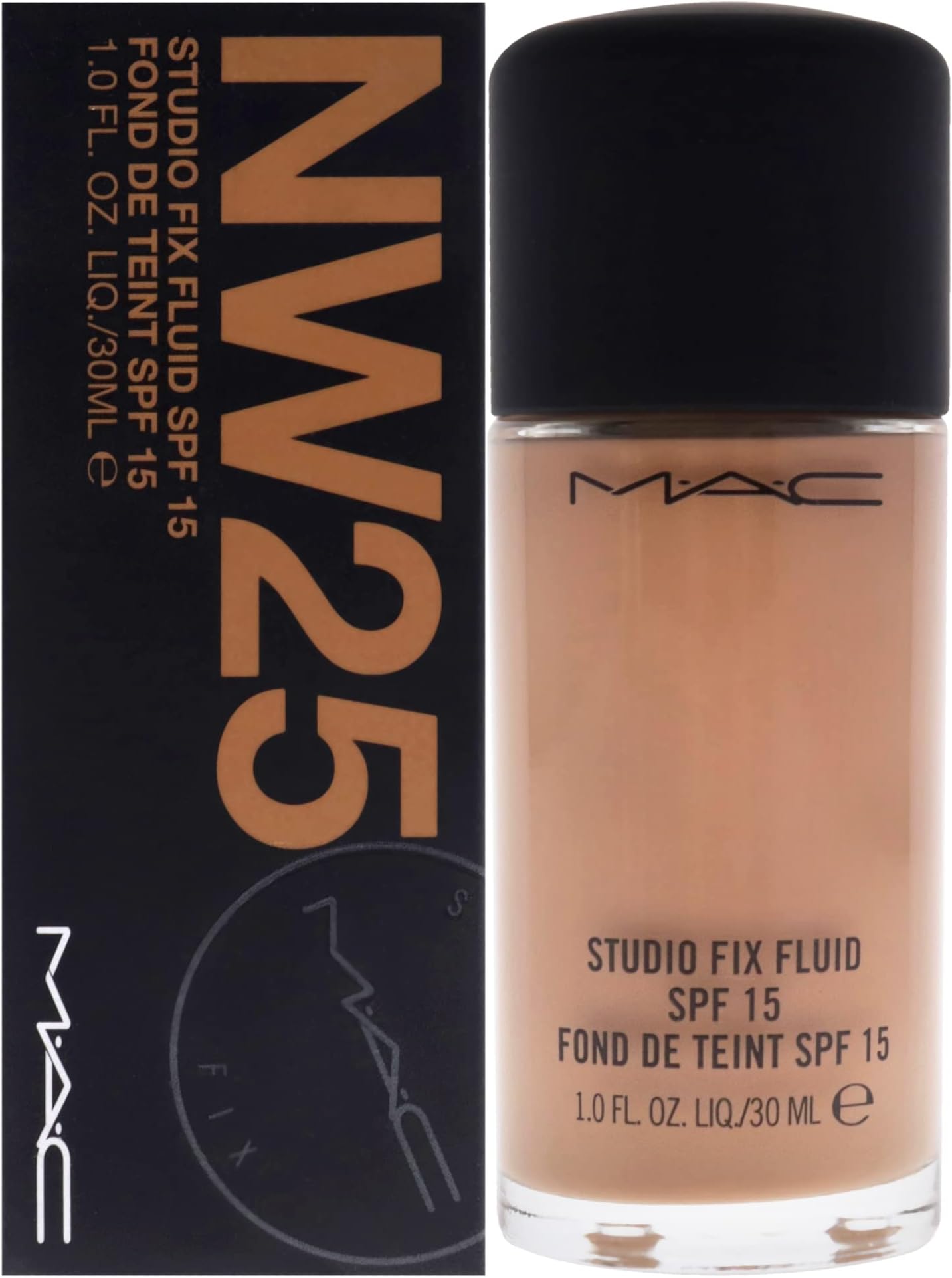 Amazon.com : MAC Studio Fix Fluid SPF 15 - NW25 Foundation Women 1 oz ...