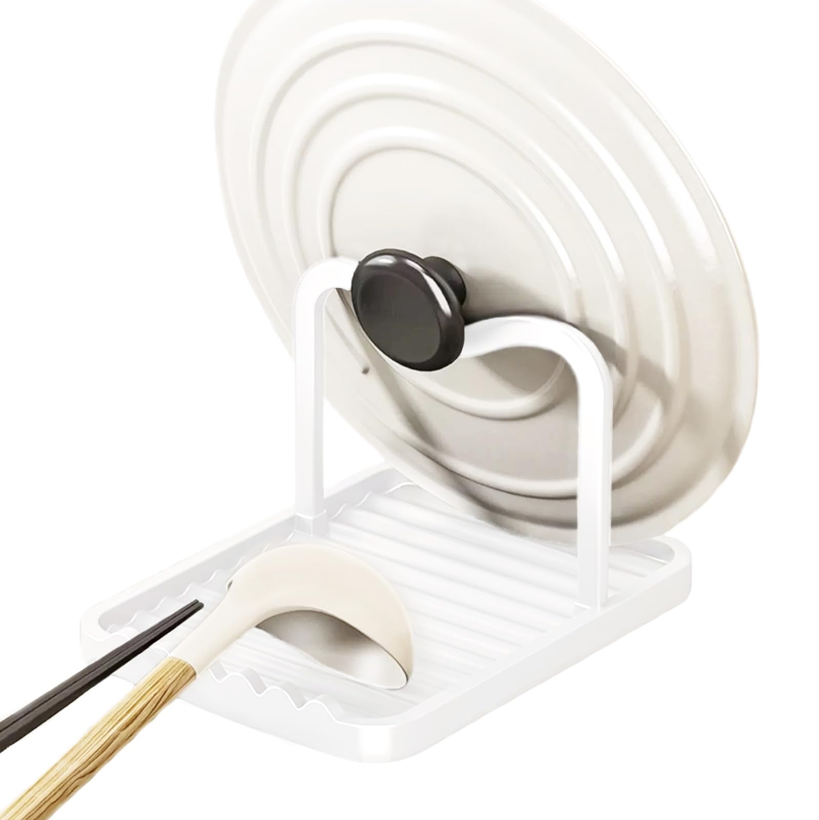 Amazon.com - CHANNICORNER Anti-Rust Metal Spoon Rest with Lid Holder ...