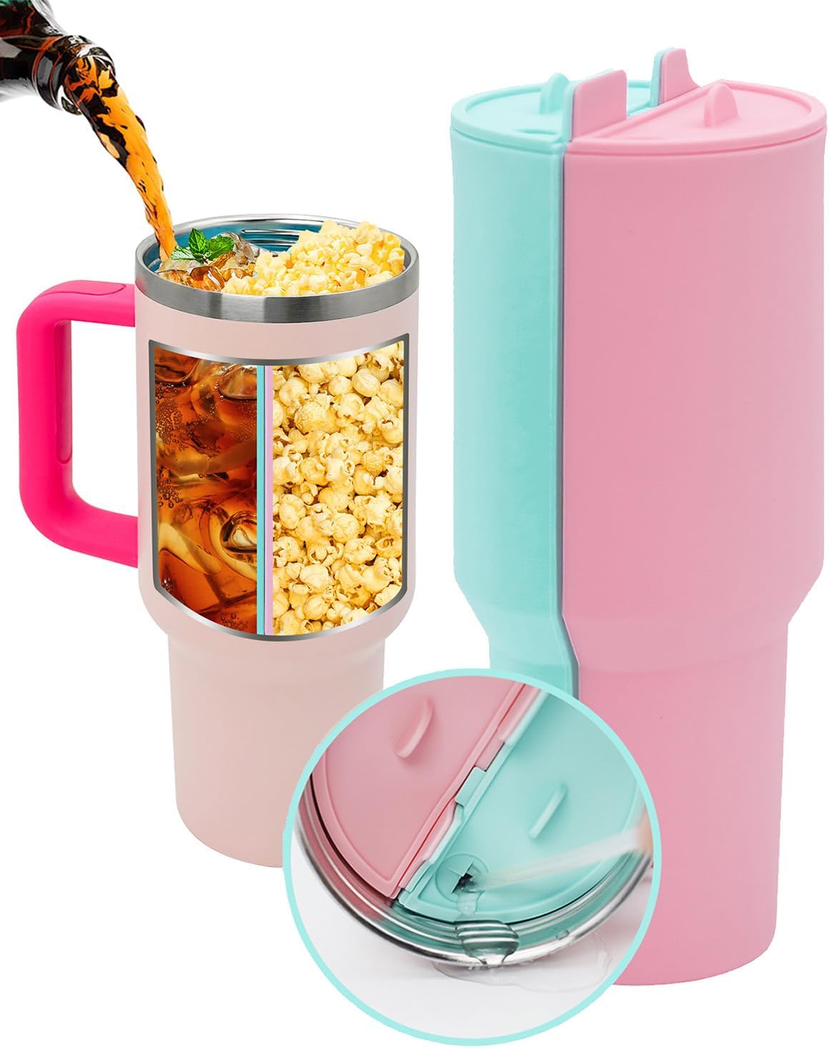 Amazon.com | Stanley Cup Divider 2-in-1 Drink Separator Silicone Liner ...