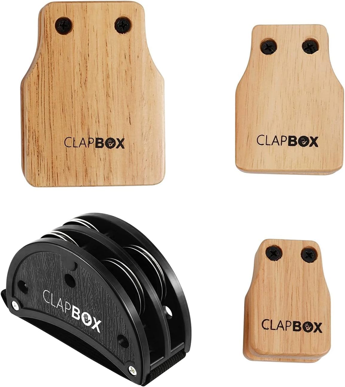 Clapbox Cajembe Cajon (4 instruments in 1) - Rubber wood (H:50 W:30 L ...