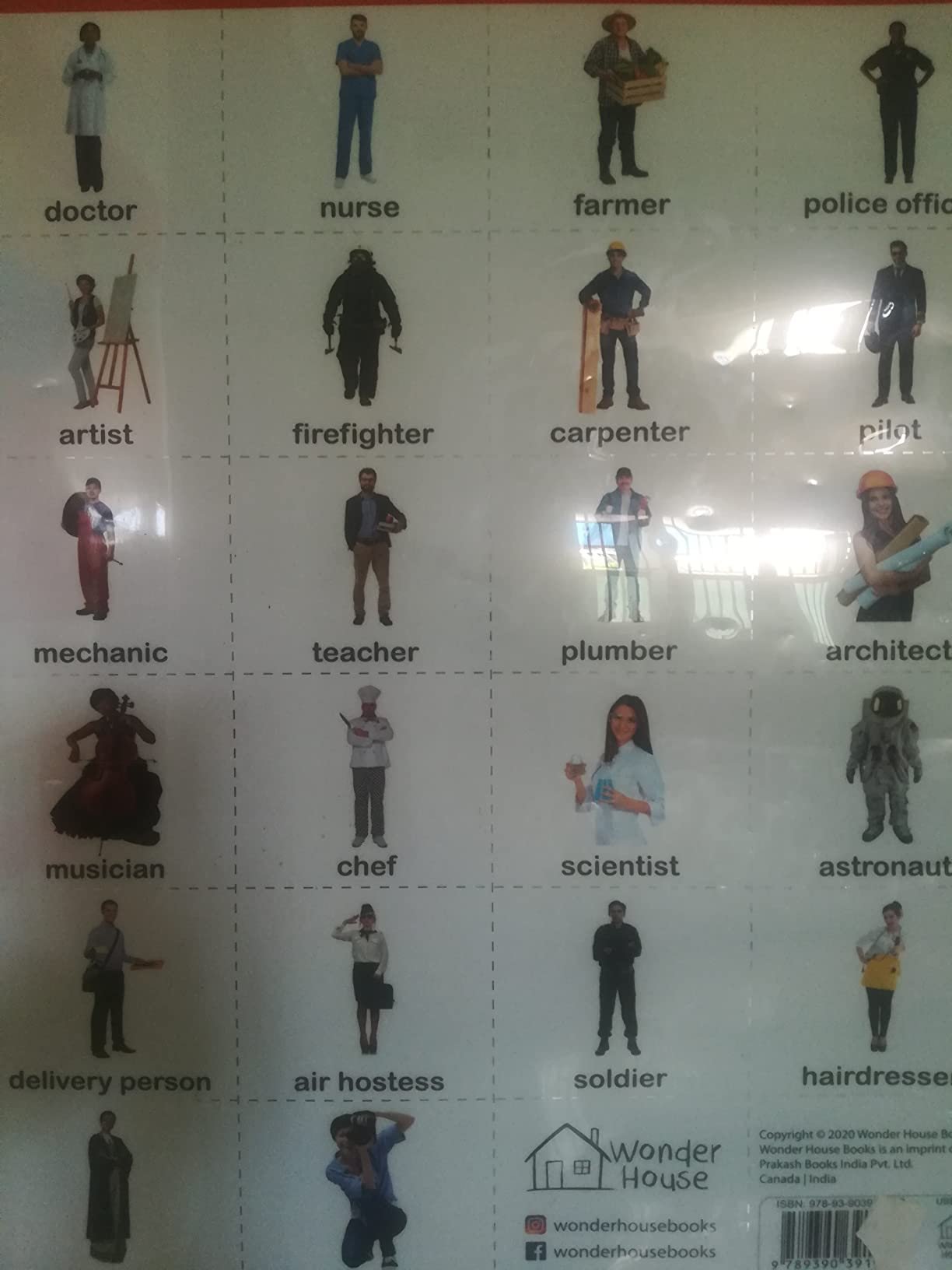 Professions Early Learning Wall Chart