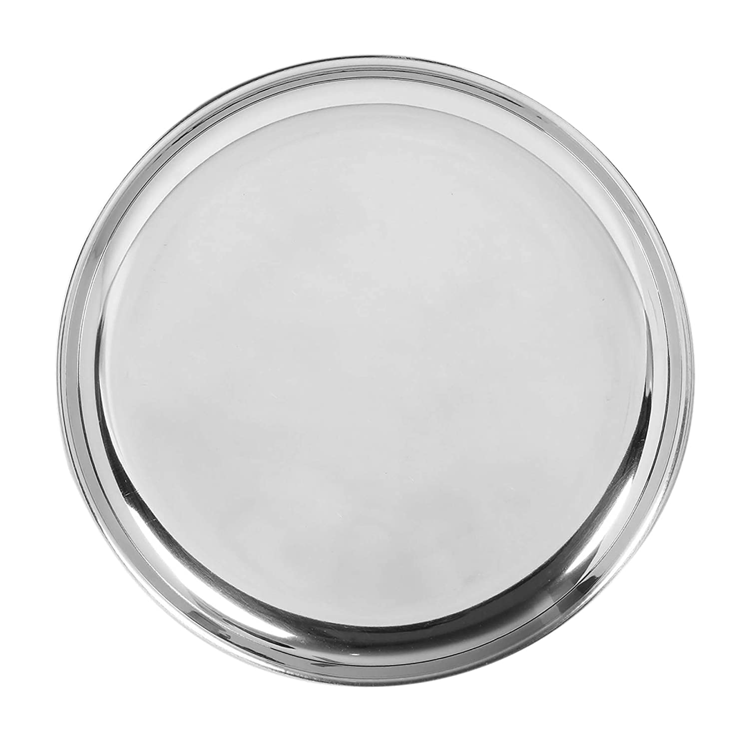 Blaze Rajbhog Stainless Steel Side Plate-10 Inch - Silver Plate (Set of ...