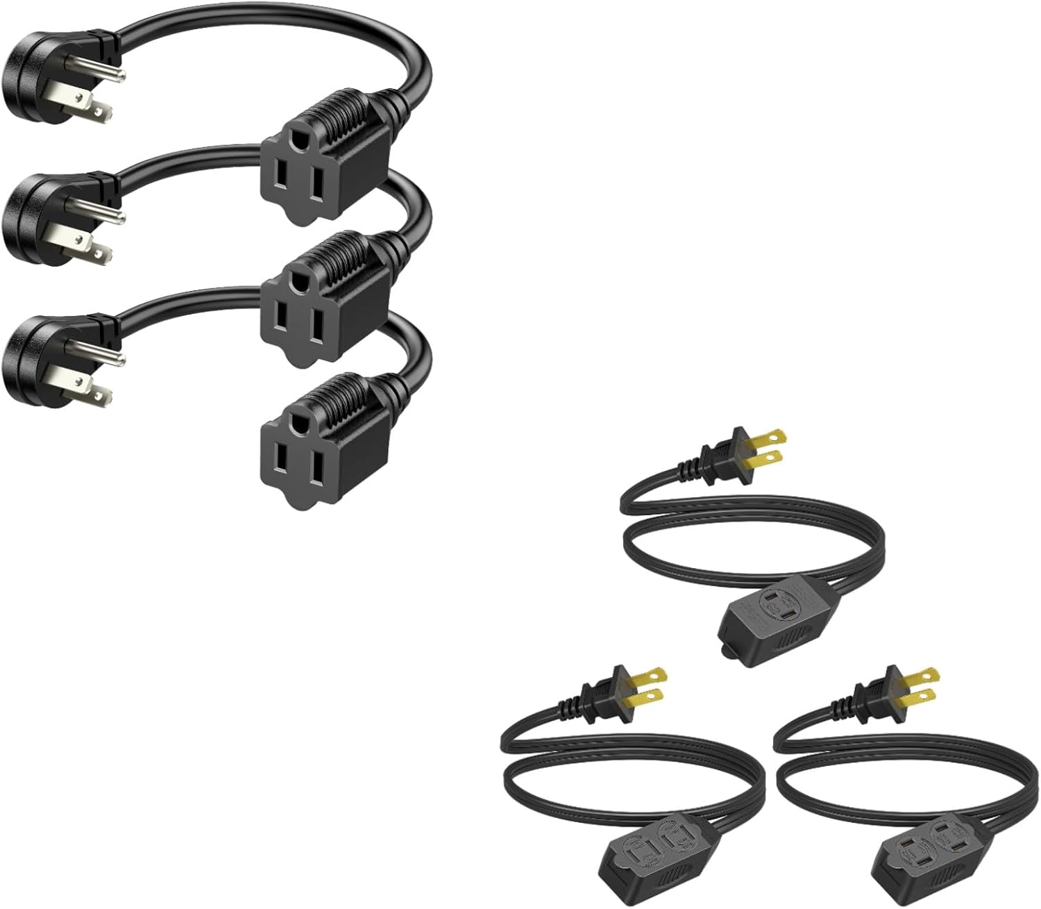 Amazon.com: DEWENWILS 1FT 14 AWG 3 Prong Short Extension Cord ...