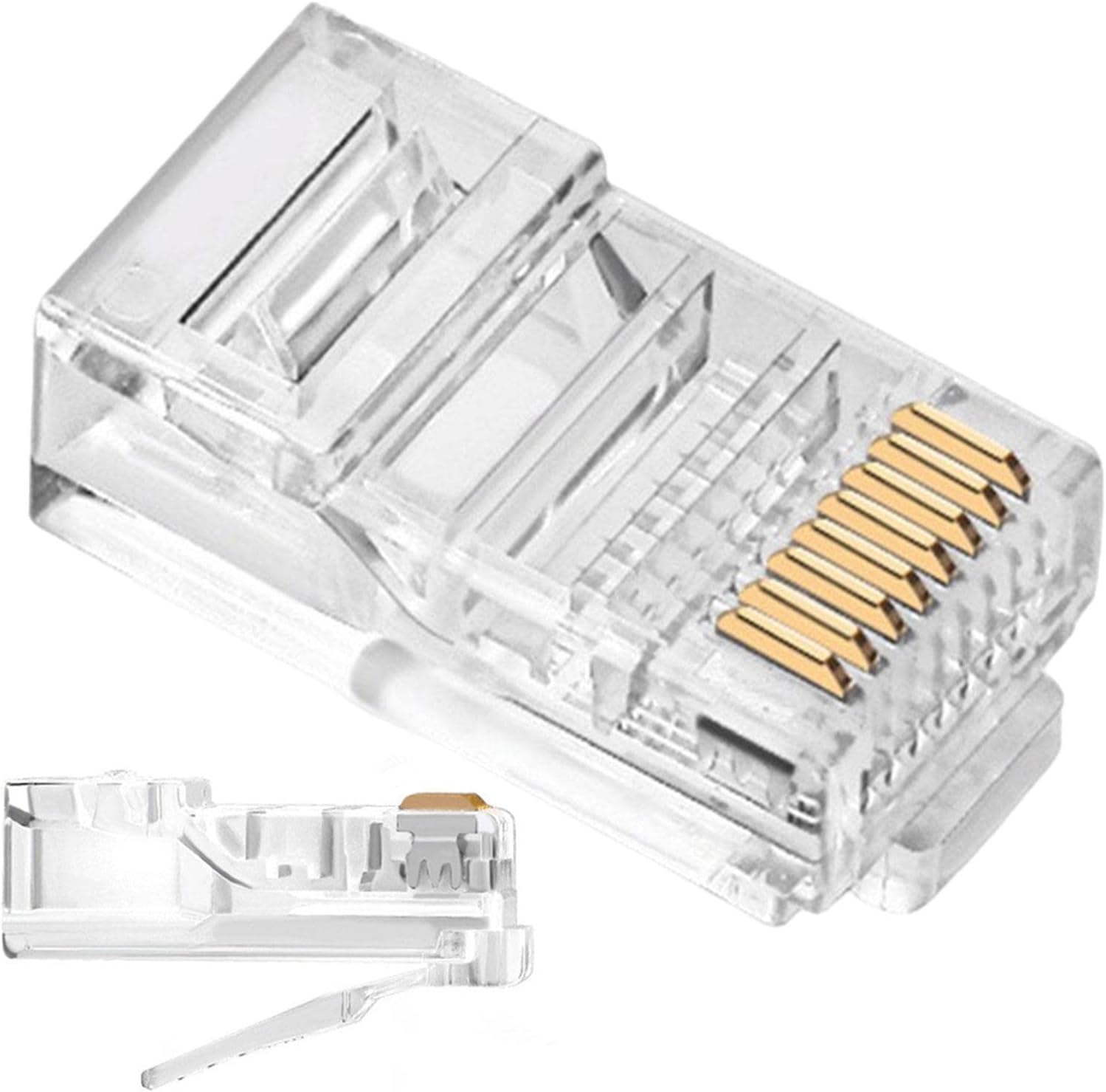 Conectores Rj45 | 100 Conectores modulares Extremo Cat 6,ConectoRed ...