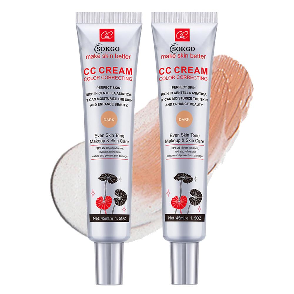 Amazon.com: Color Correcting CC Cream with Centella Asiatica, Full ...