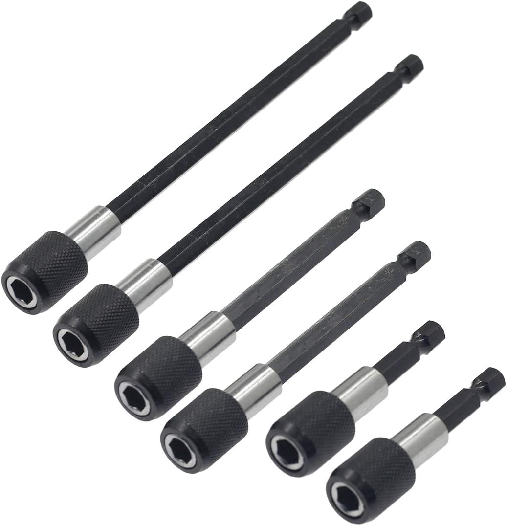 Amazon.com: BokWin 6Pcs Screwdriver Bit Holder 1/4" Hex Shank Power ...