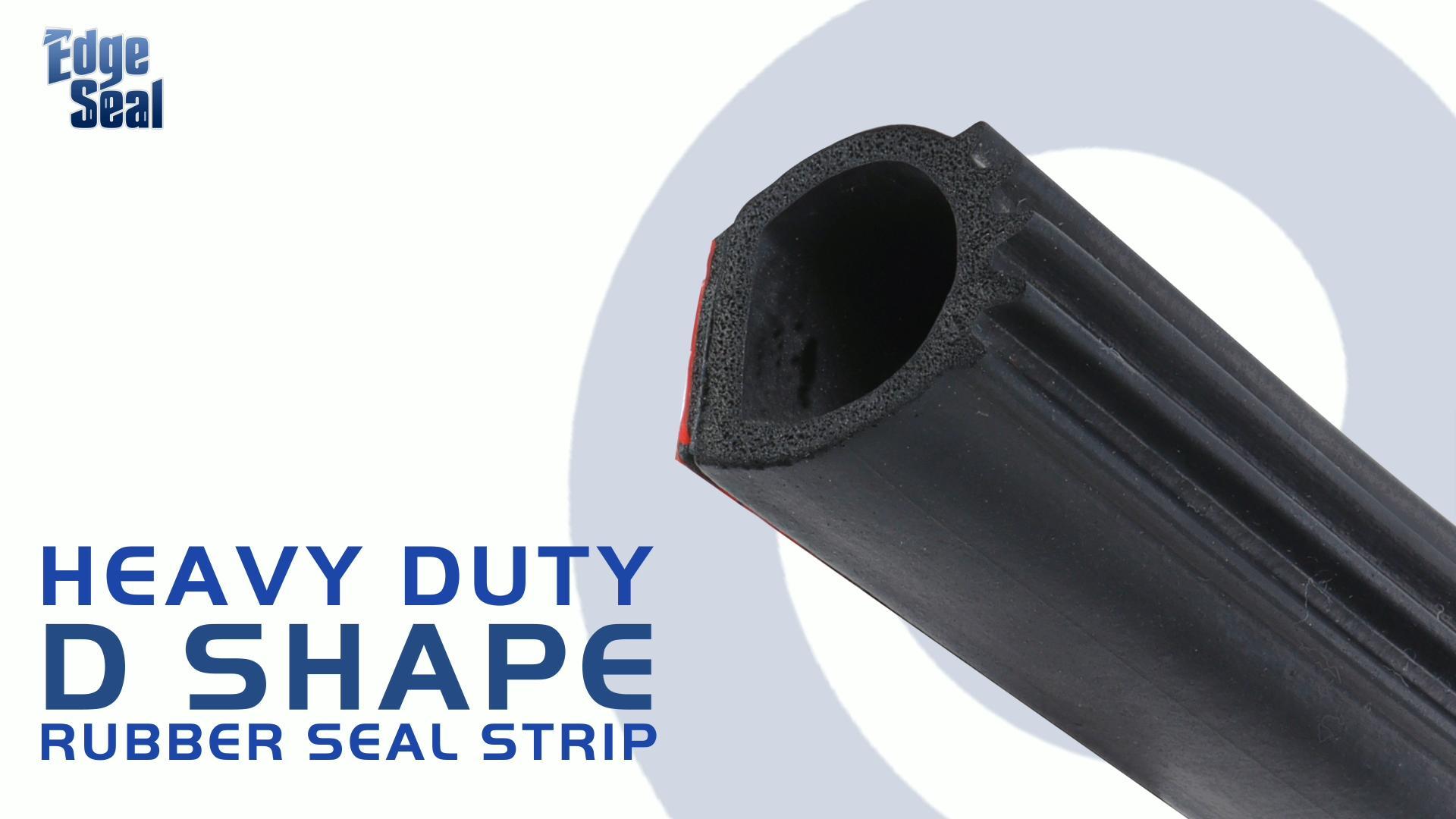 Sacubee Rubber D Shape Door Seal Strip 1" RV Slide Out Seal Self