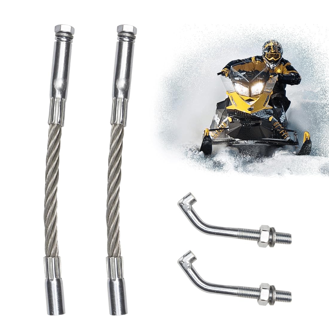 Amazon.com: UTSAUTO 2Pcs Snowmobile Ice Scratcher Kit Fit for Polaris ...