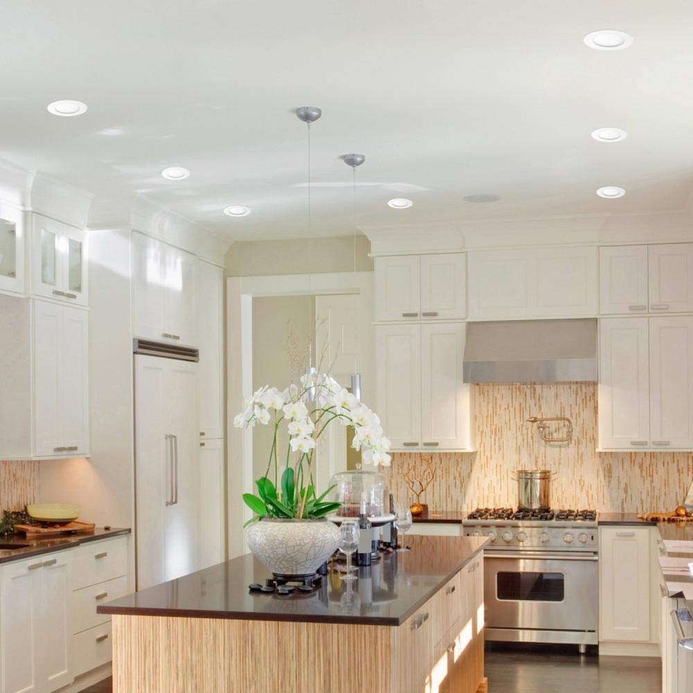 White Kitchen Recessed Lighting