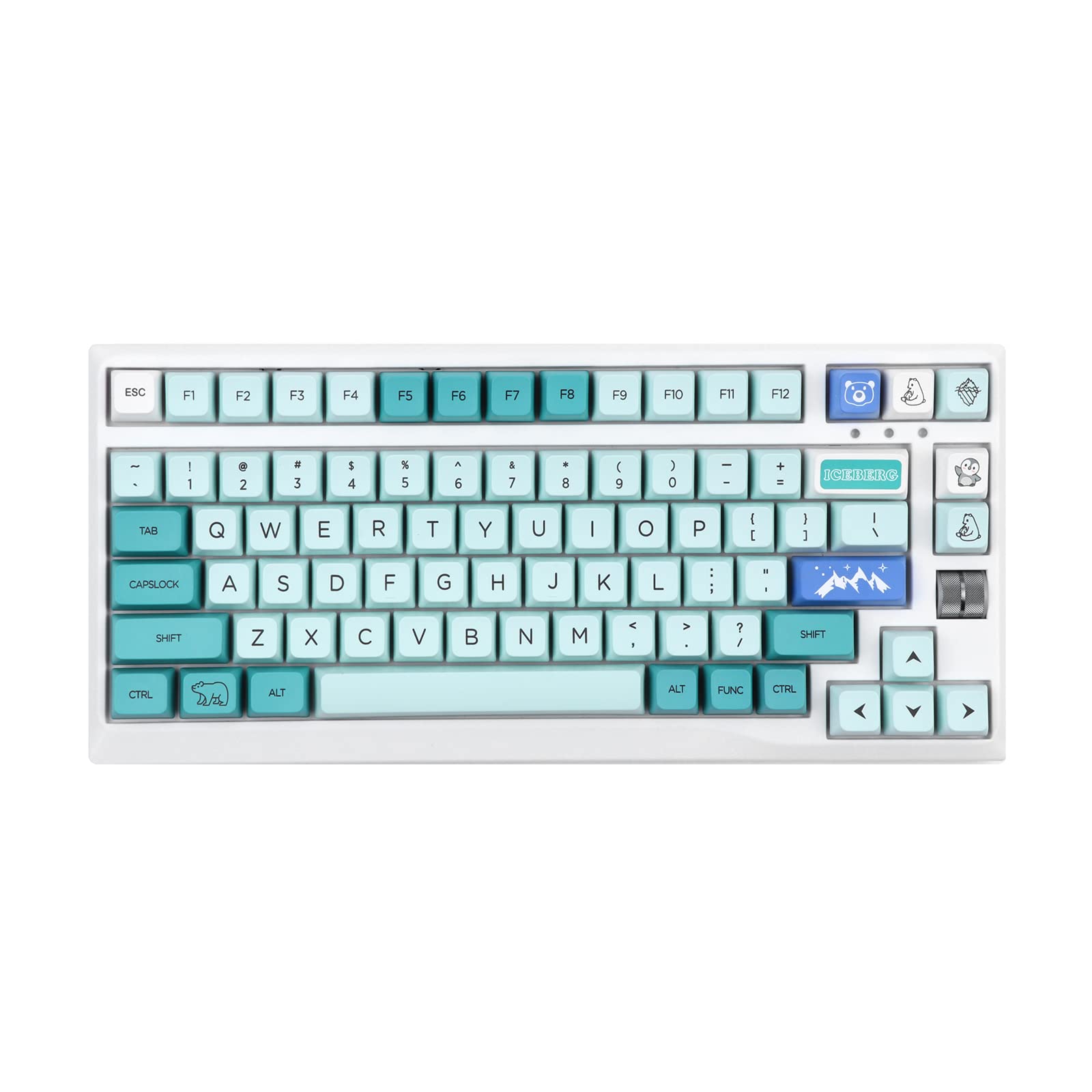 Buy EPOMAKER Polar Bear Keycaps, 146 Keys MDA Profile PBT Dye ...