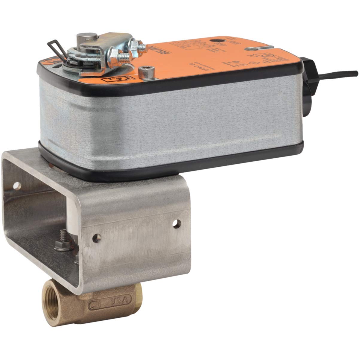 Belimo - Ball Valve,0.5" ,2 Way,1 Cv,w/ Spring Return,24V,MFT,SW ...