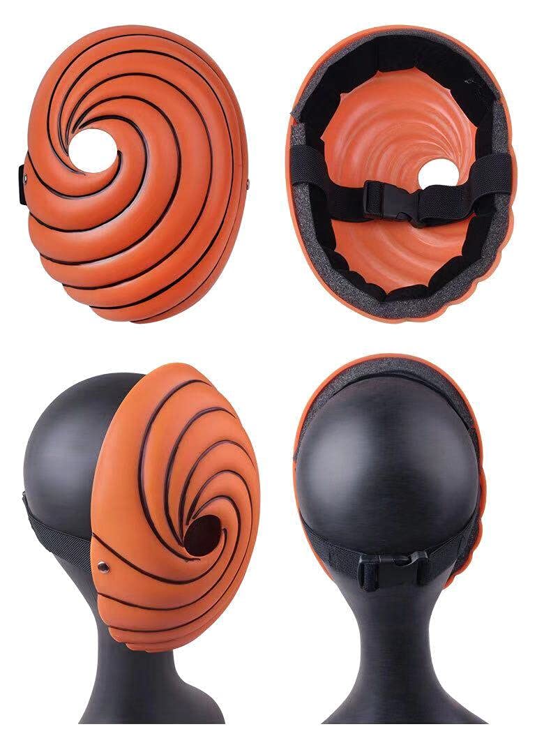 WillZephyr Naruto Akatsuki Tobi anime Uchiha Obito Costume Mask Helmet ...