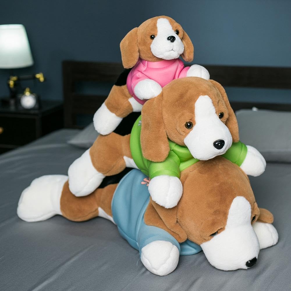 TNN SMARTSOLUX Cute Beagle Dog Plush Toy Simulation Stuffed Soft ...