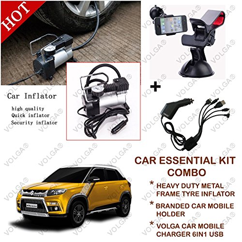 Volga Electric Car Metal Air Compressor Pump Tyre / Tire Inflator for ...