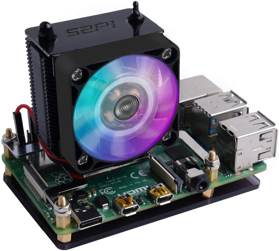 GeeekPi ICE Tower CPU Cooling Ventilador ICE Tower Fan para Raspberry ...