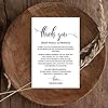 Amazon.com: 50 Wedding Reception Thank You Cards, Thank You Placecards ...