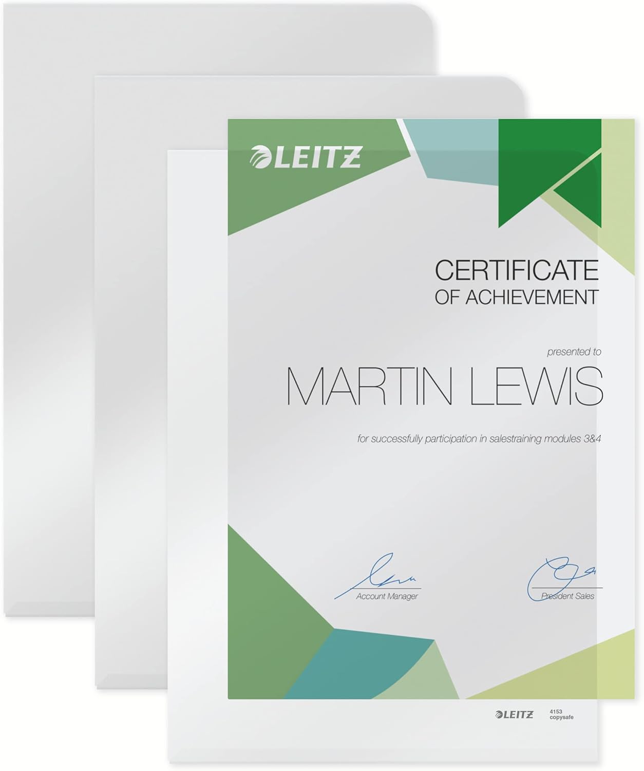 Leitz Premium Folder, Pack of 1, Holds up to 40 A4 sheets, Transparent ...
