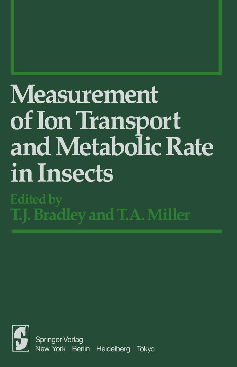 Amazon.com: Measurement of Ion Transport and Metabolic Rate in Insects ...
