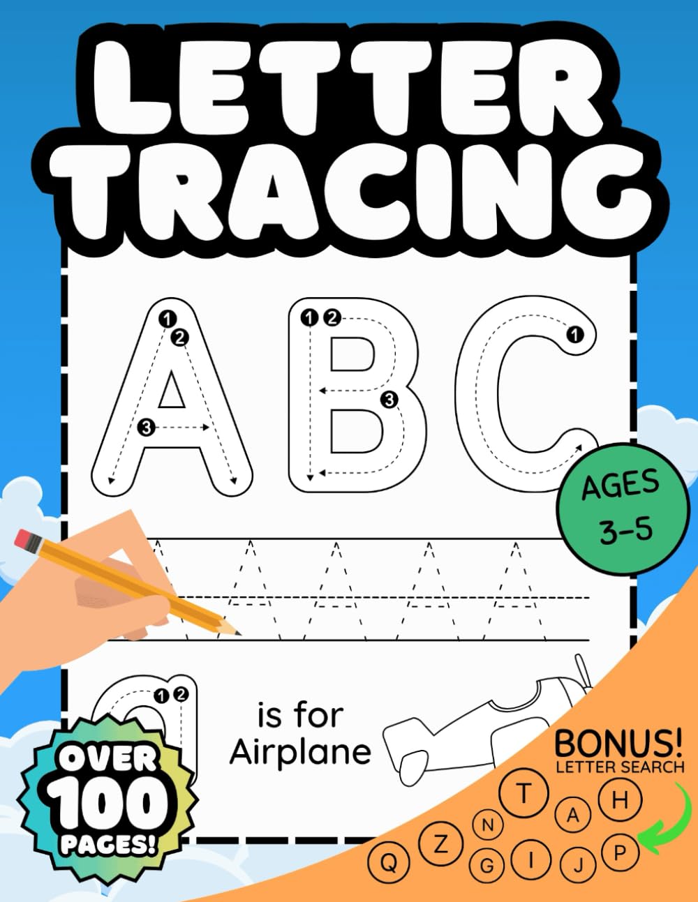 Letter Tracing Book for Kids 3-5, Learn to Write Alphabet Workbook and ...