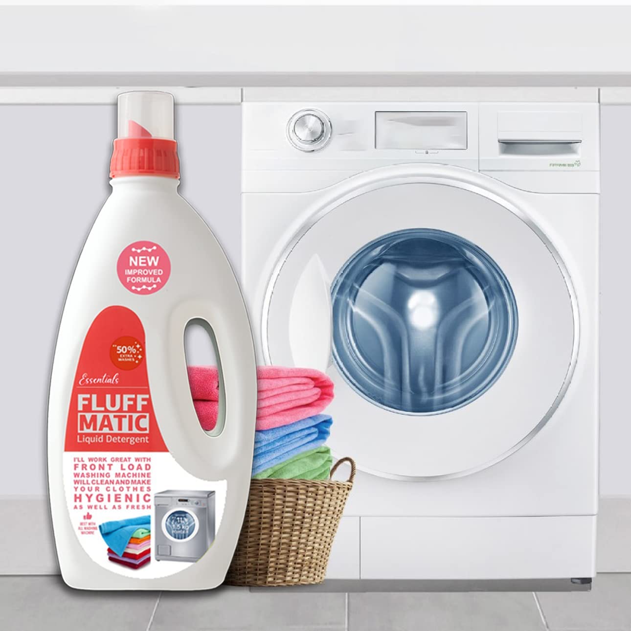 Front Load Washing Machine Multi Fragrance Liquid Detergent Upto 25 ...