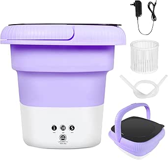 Amazon.com: HULKNPEW Foldable Washing Machine,6.5L Folding Washing ...