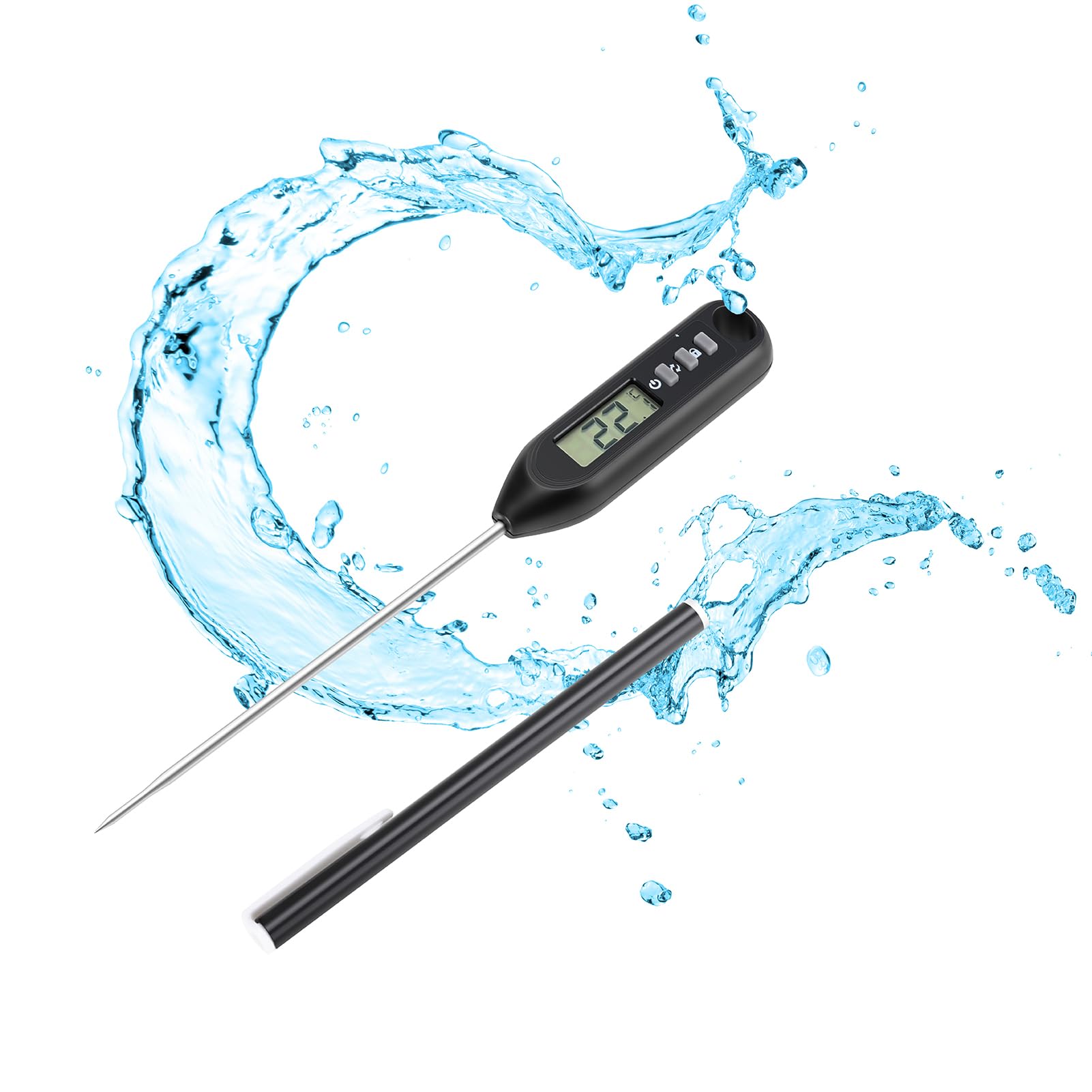 Meat Thermometer Probe,Instant Read Food Thermometer,Digital Cooking ...