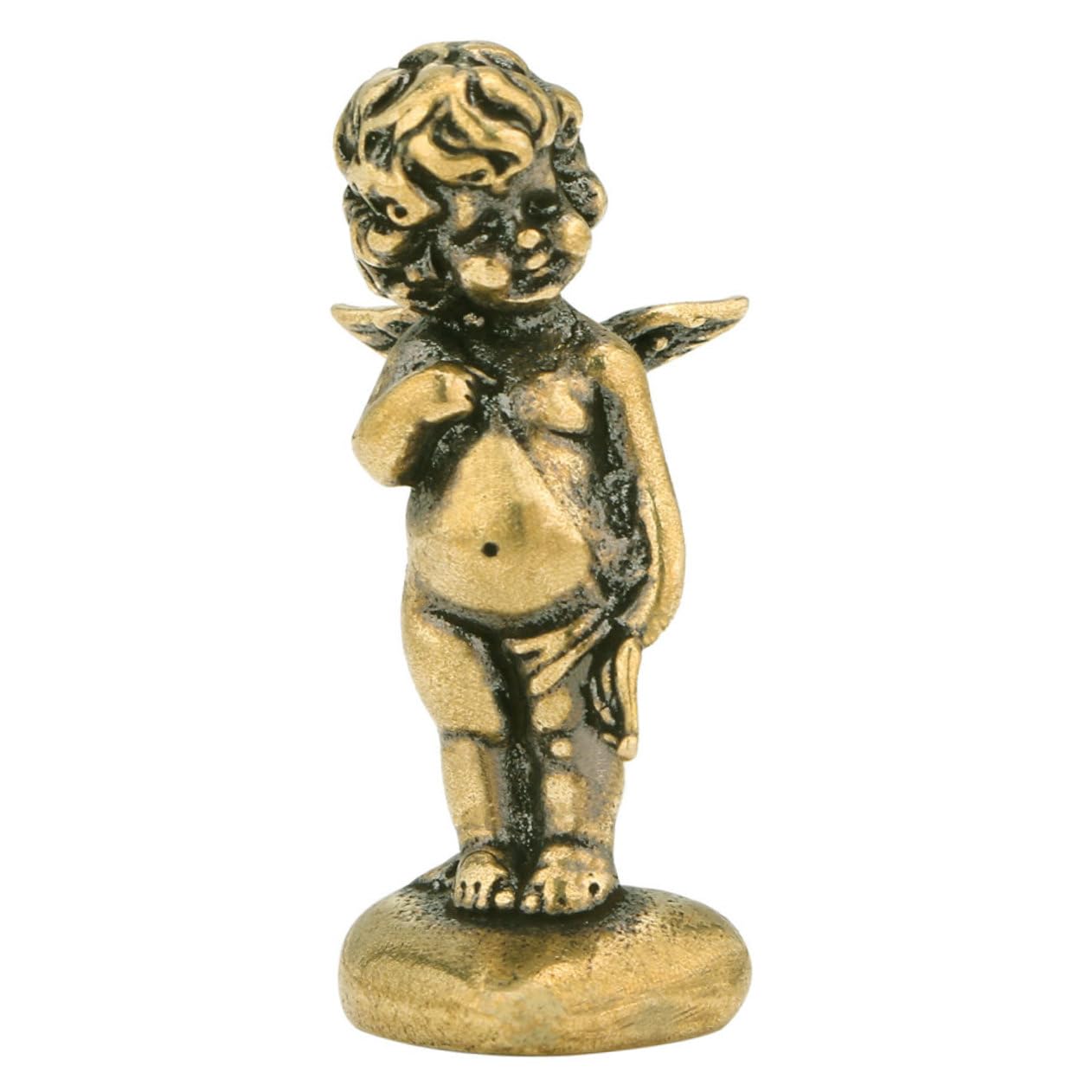 Amazon.com: ABOOFAN Brass Cupid Pendulum Angel Sculpture Cherub Garden ...