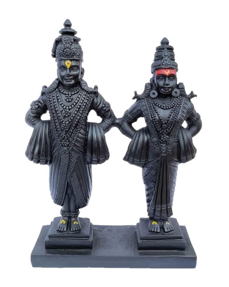 Buy Vitthal Rakhumai Murti for Home/Office/Mandir (8 inch, Black ...
