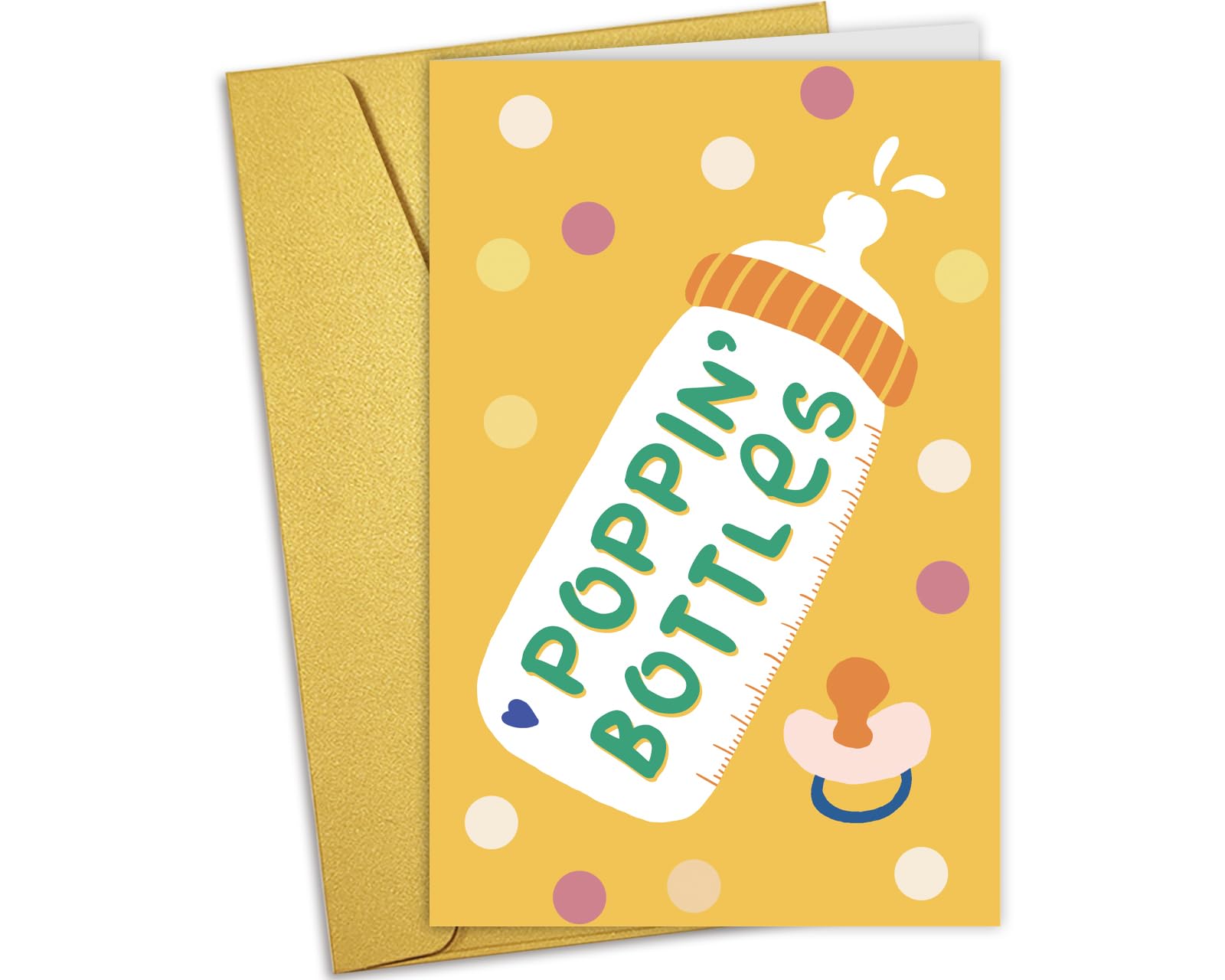 Amazon.com : Nchigedy New Baby Card for New Mom Dad, Baby Shower Card ...