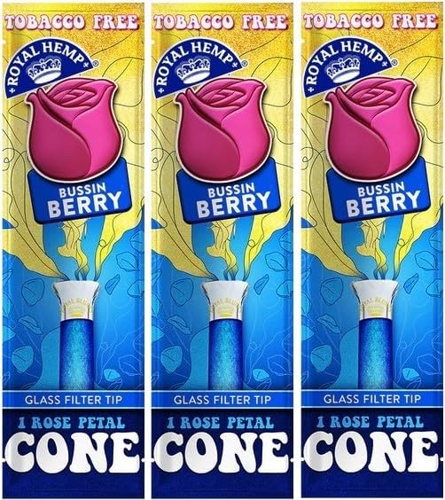 Amazon.com: Natural Rose Petal Infused Pre Rolled Cones With Glass ...