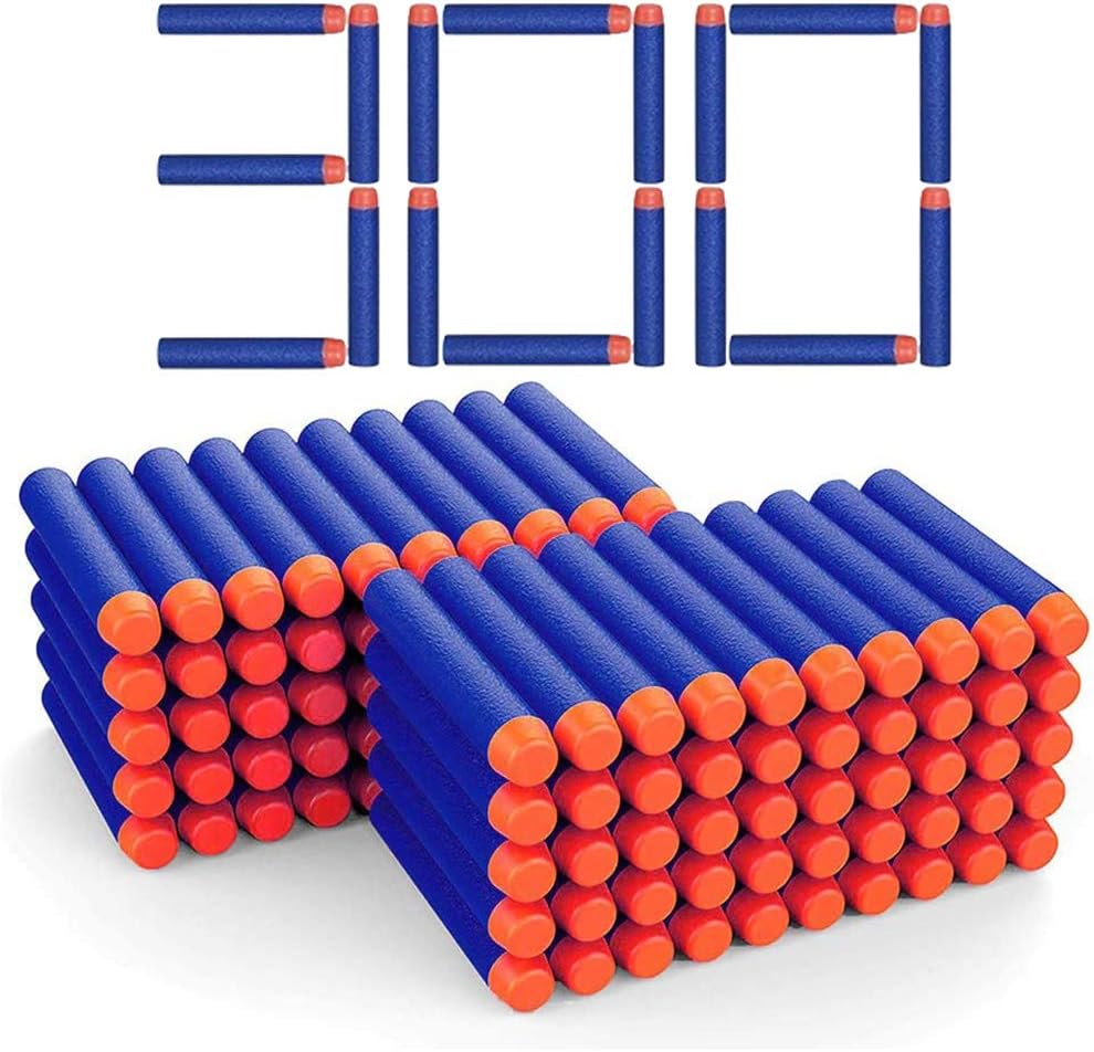 300 Foam Bullets Refill Dart Pack for nerf Gun Bullets for N-Strike ...