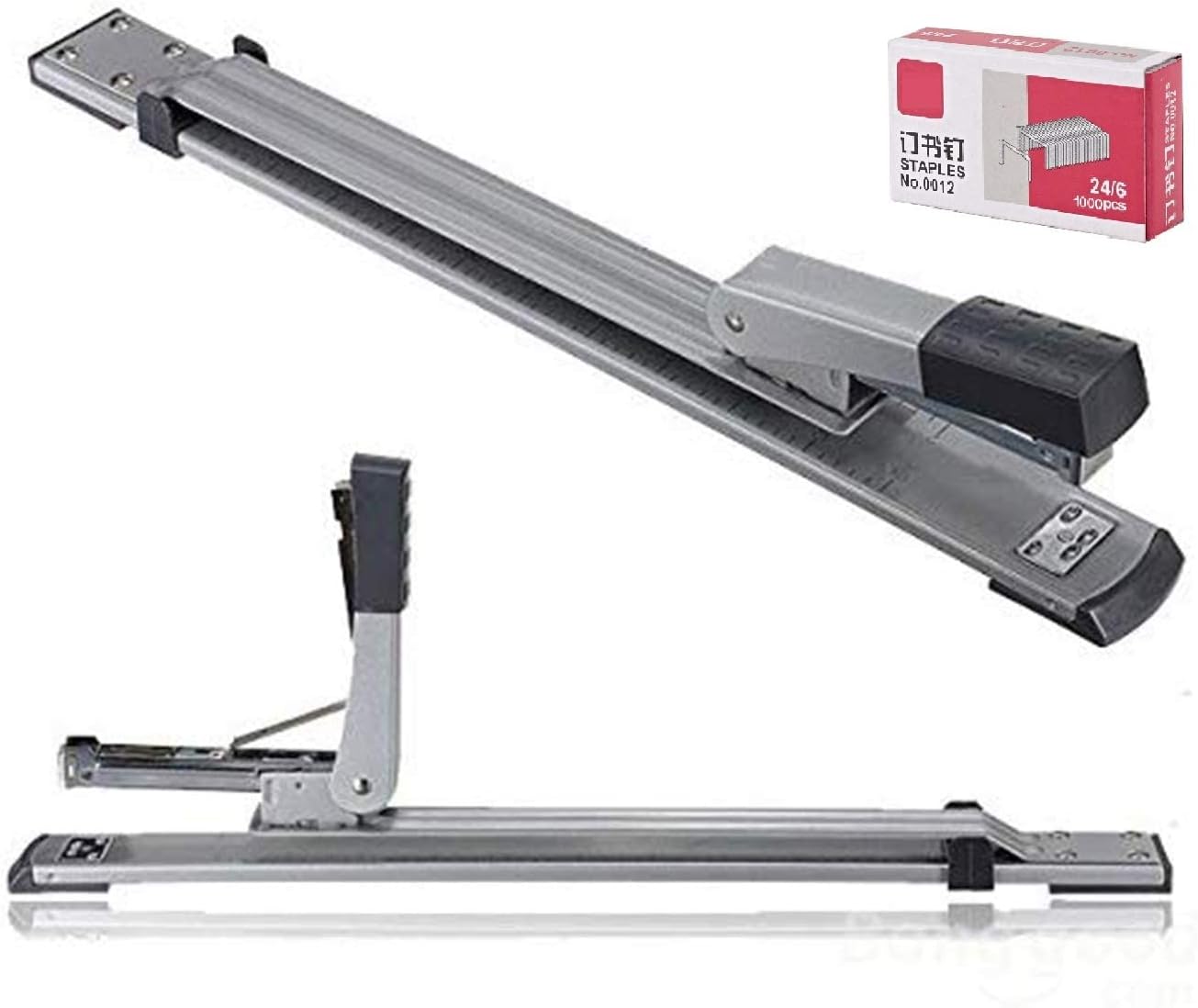 JIUJ Heavy Duty Stapler Long arm Standard Staples Special A3 Middle ...