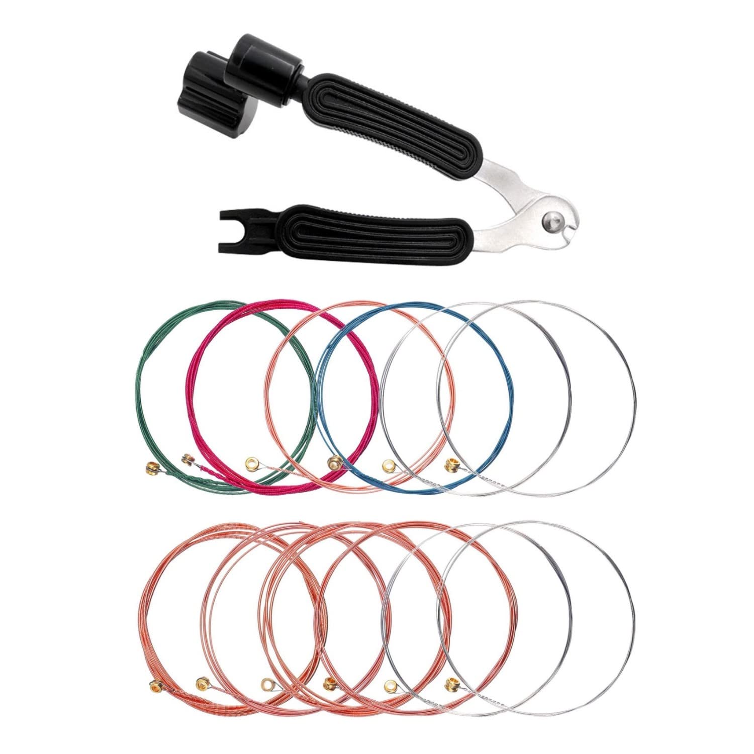 Guitar Strings Changing Kit, Acoustic Guitar Strings 2 Sets, Guitar ...