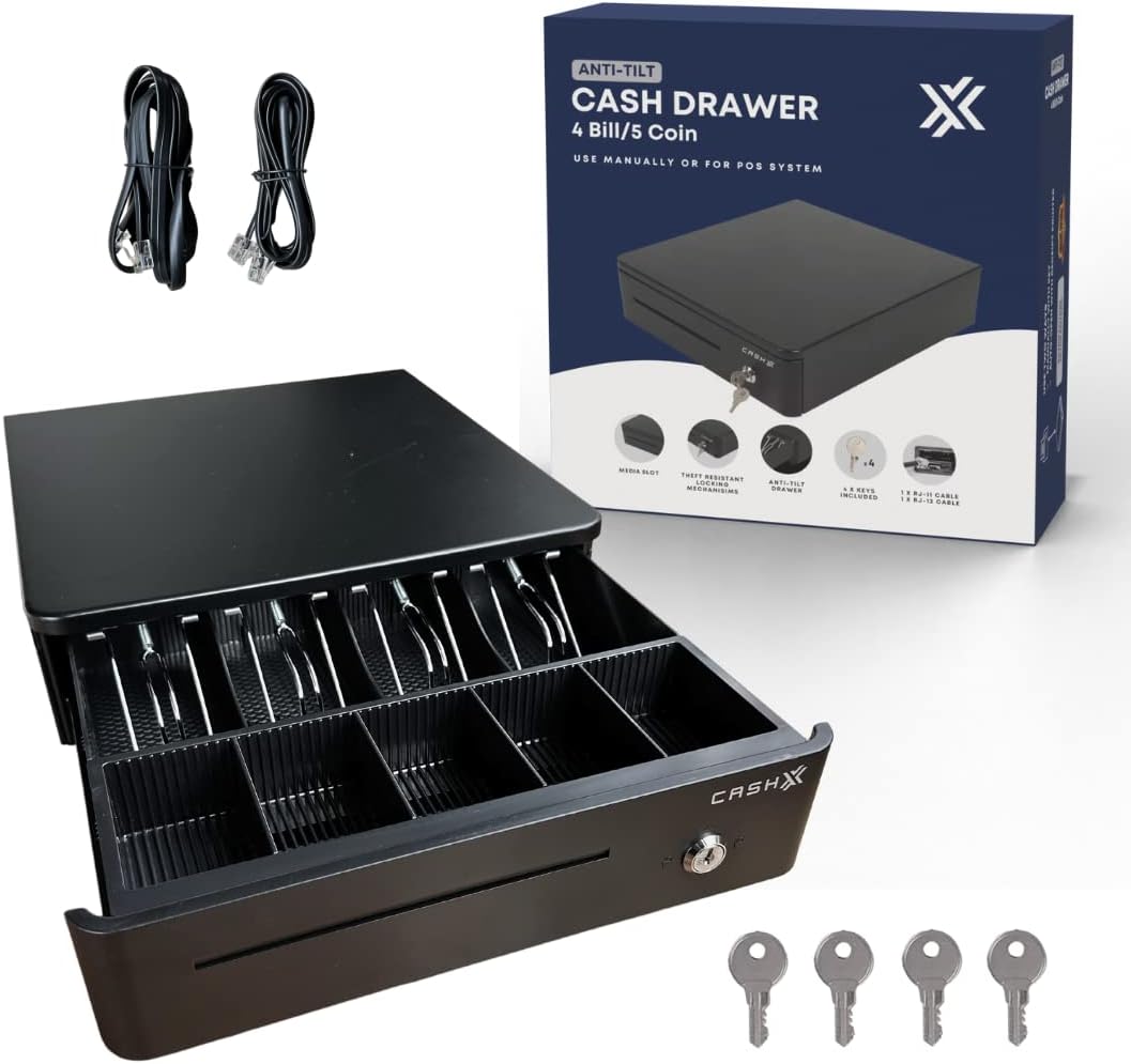 Amazon.com: 3nStar Standard Size Cash Drawer w/Microswitch - 24V, 410mm ...