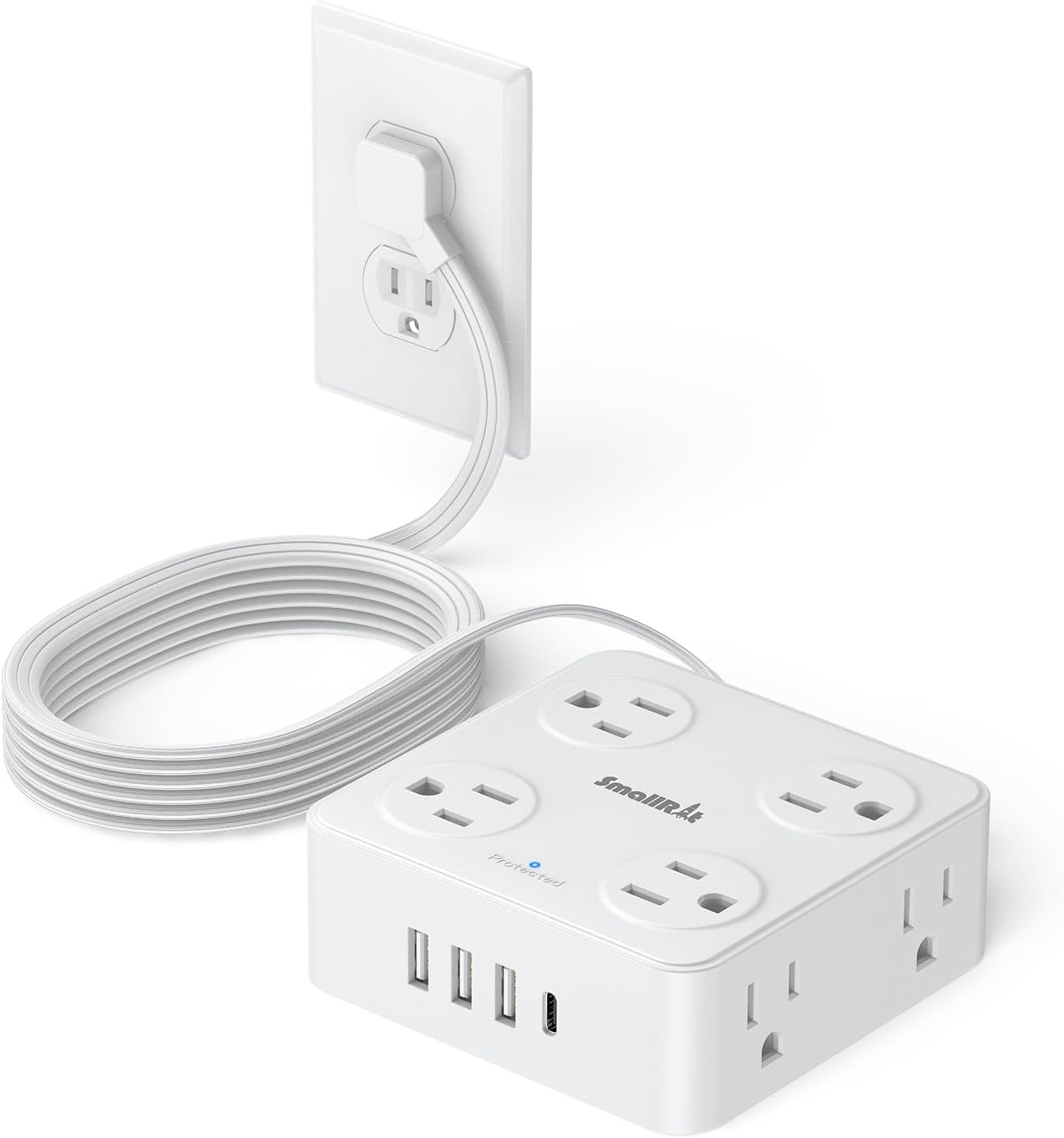 Multicontacto Inteligente con USB, EASYTAO Smart Power Strip, Enchufe ...