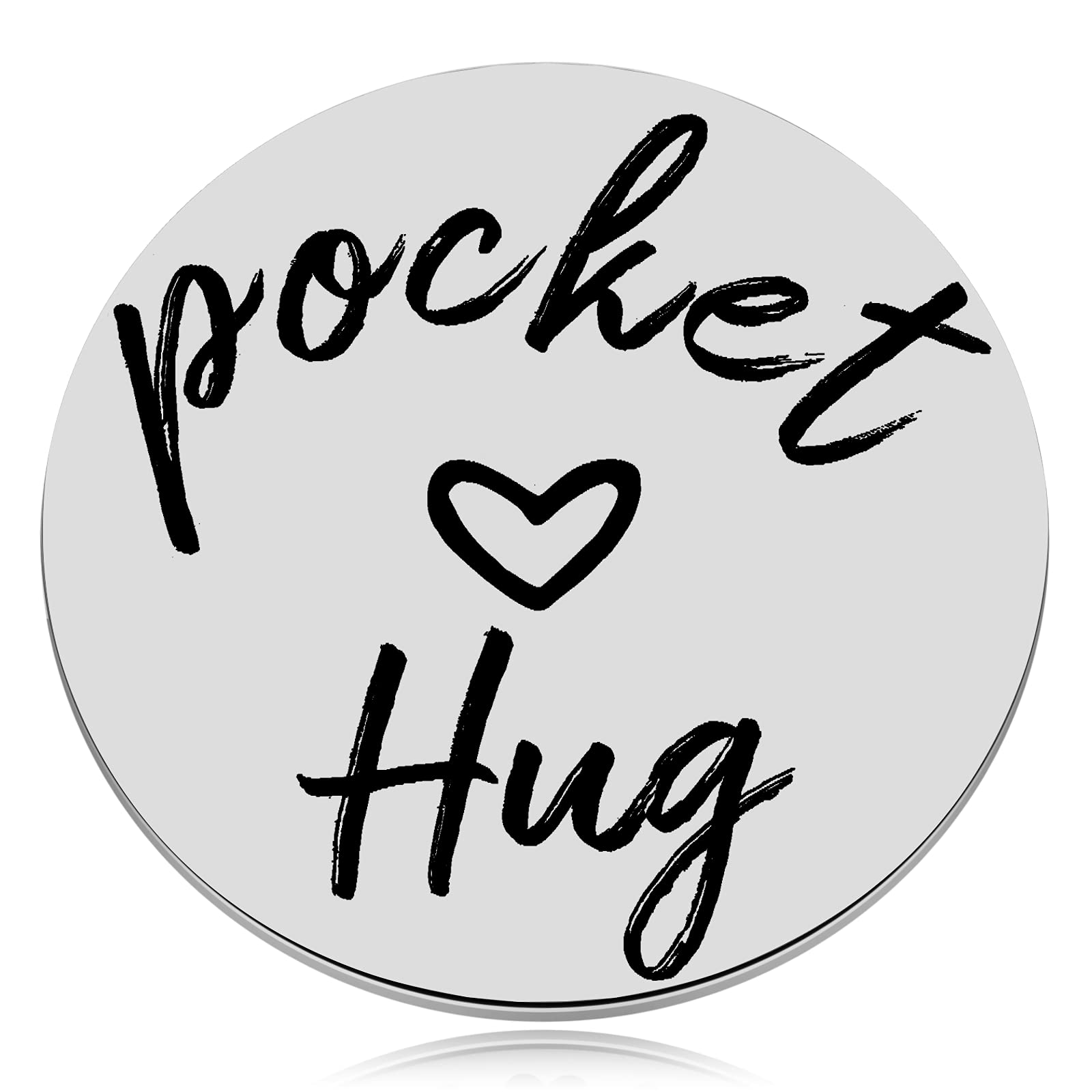 Snapklik.com : 2-Sided Pocket Hug Token - You Are Braver Than You ...