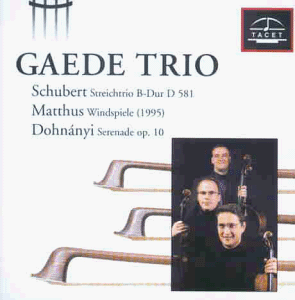 Streich-Trio - Gaede Trio, Schubert Matthus Dohnányi: Amazon.de: Musik