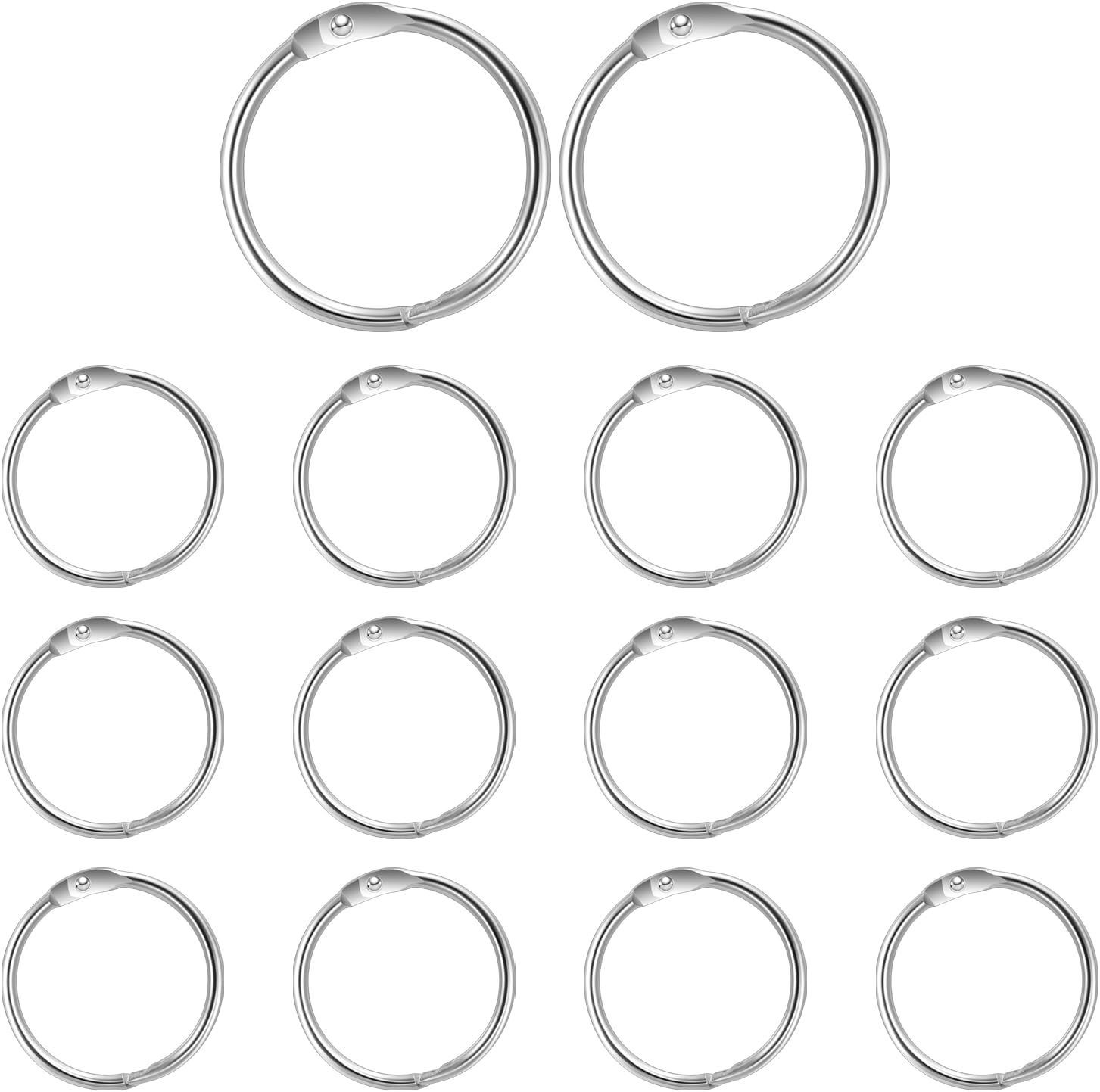 Amazon.com : CoguZed Binder Rings - 100 Assorted Metal Rings for Index ...