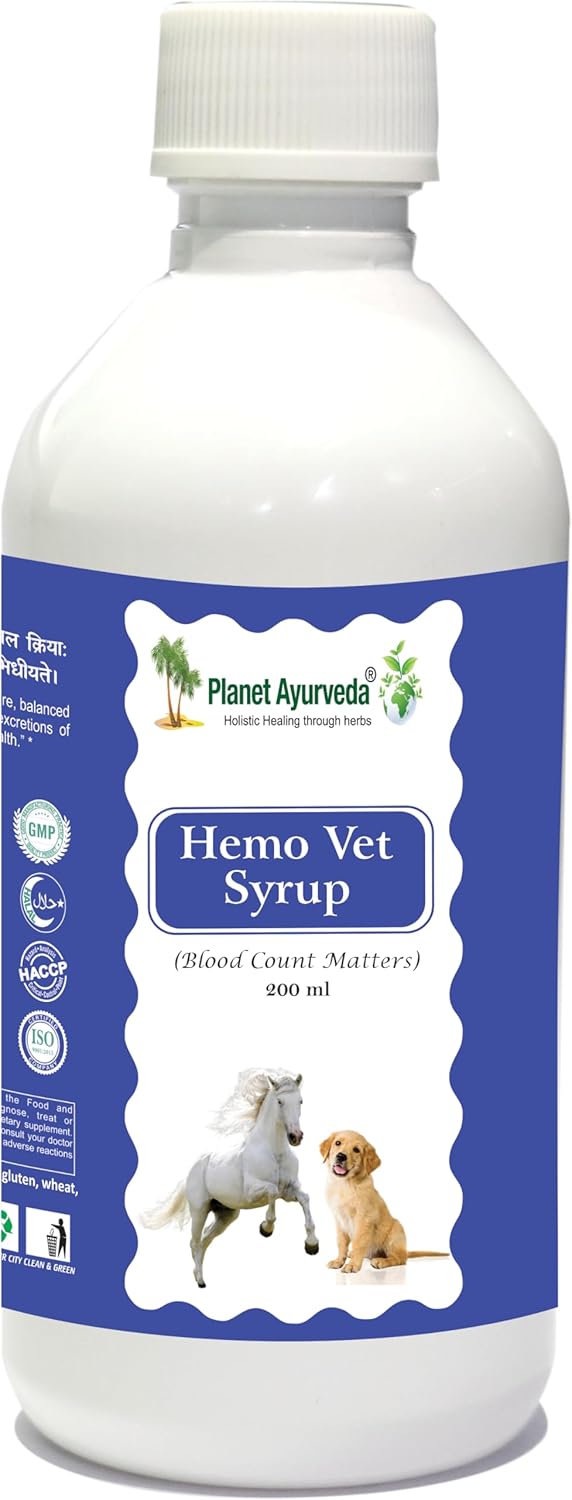 Planet Ayurveda Hemo Vet Syrup - 200 Ml | Vet Product | Promotes ...