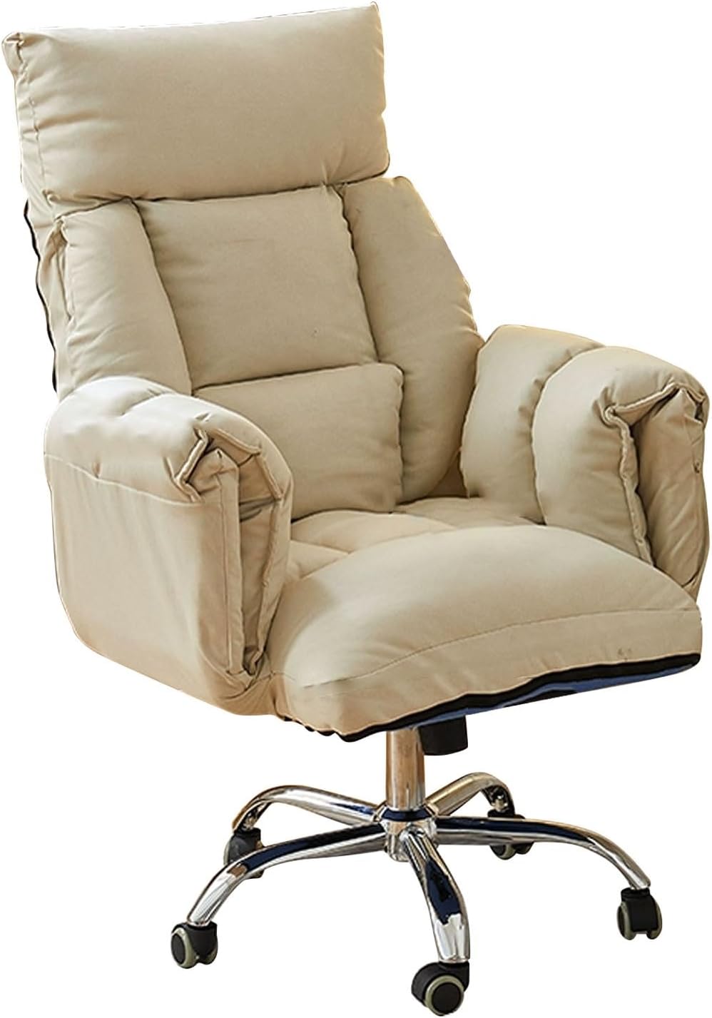 Amazon.com: Soft Desk Chair Computer Swivel Chair with Adjustable ...