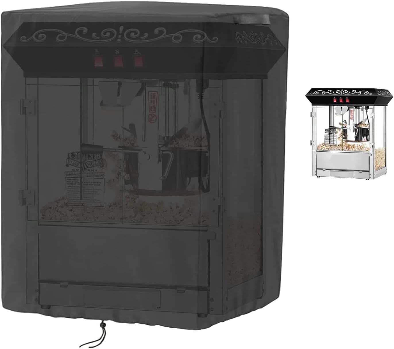 Amazon.com: Rilime Popcorn Machine Cover - Waterproof 420D Popcorn Cart ...