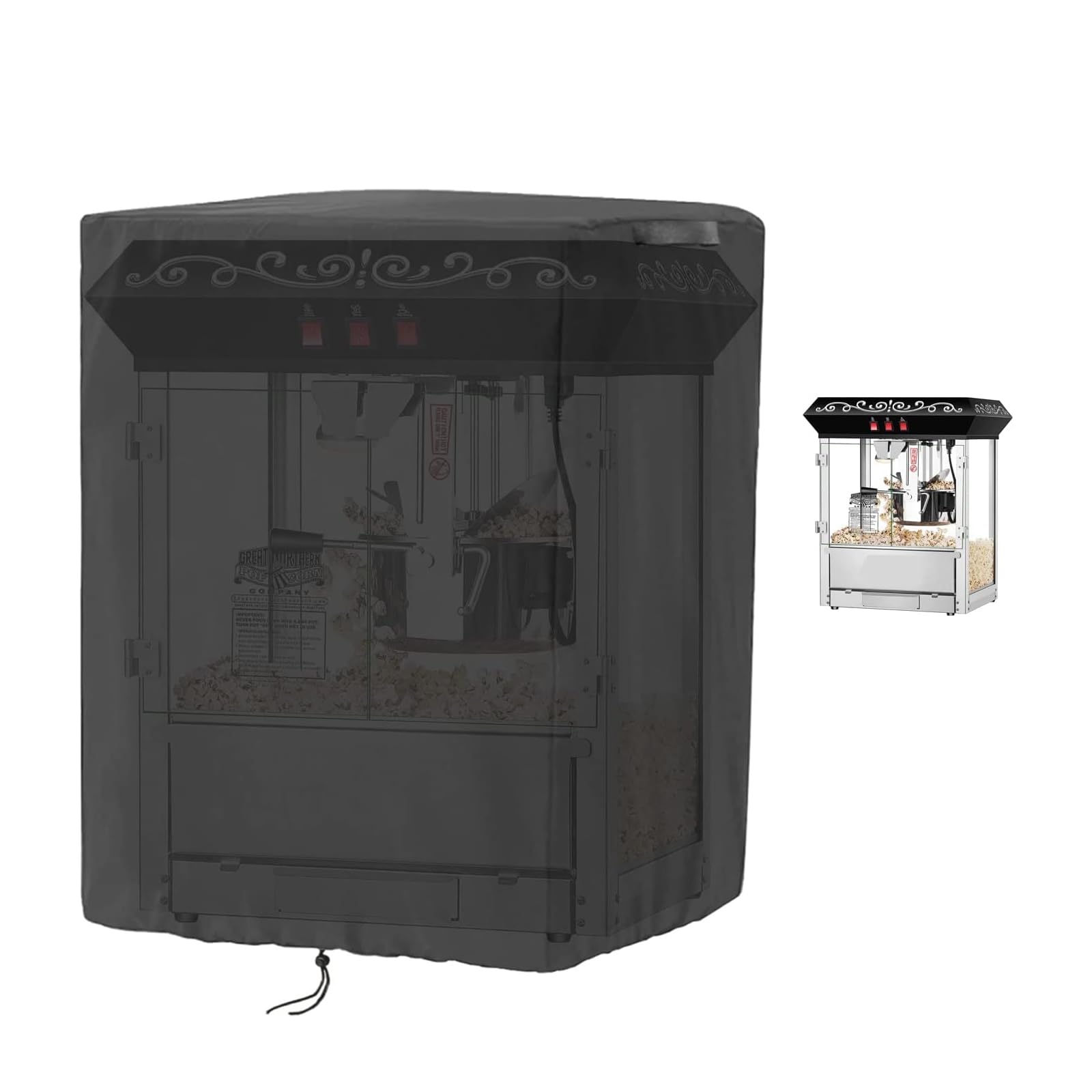 Amazon.com: Rilime Popcorn Machine Cover - Waterproof 420D Popcorn Cart ...