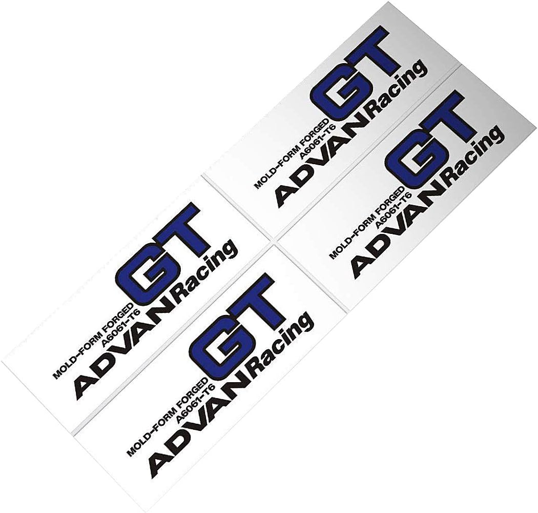 Amazon.com: Demupai Car Wheels Sticker Decal for Advan Racing GT (10 ...