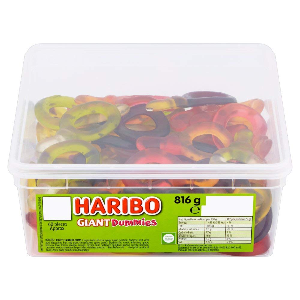HARIBO Giant Dummies 60 Pieces, 816 g : Amazon.co.uk: Grocery