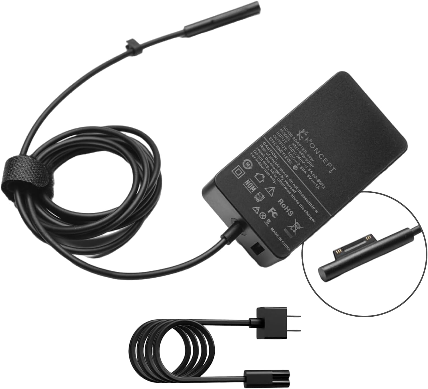 Amazon.com: Surface Charger 44W 15V 2.58A Power Supply AC Adapter ...