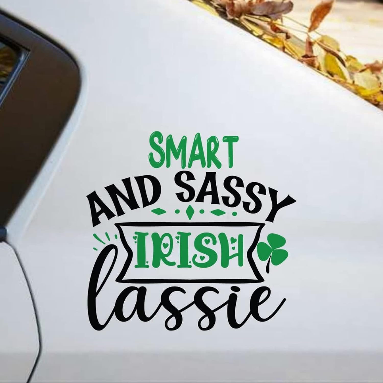 Amazon.com: ArogGeld Smart and Sassy Irish Lassie Car Decals Stickers ...