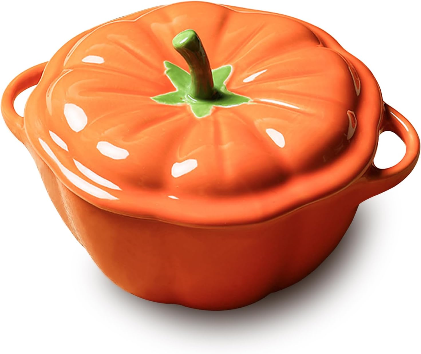 Amazon.com: 0.4-qt Pumpkin Ceramic Bowl, 6.5 x 4 Inch Small Baking Dish ...