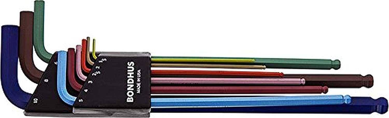 Bondhus 69699 Ball End L-Wrench Set, Multi-Colour : Amazon.co.uk: DIY ...
